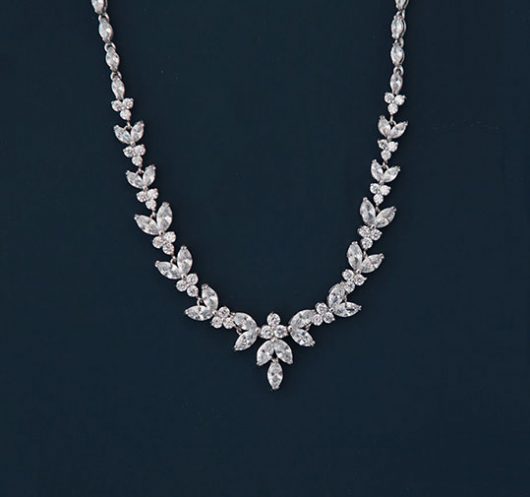 Collier mariage argenté "Léa" - Bijoux et accessoires de mariage